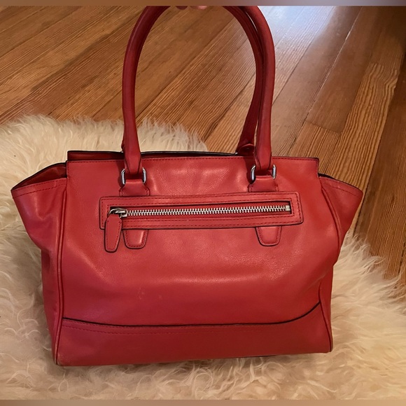 Coach | Bags | Coach Legacy Candace Medium Carryall In Red | Poshmark